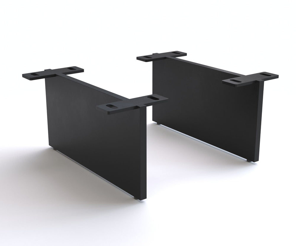 Leg Set Narrow 15cm Metal Black (Set Of Two)