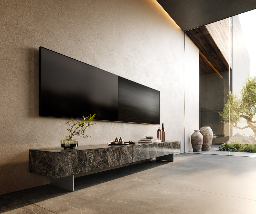 TV Stand Cuor 250cm Ceramic Emperador Extra Lucidato 1 Flap Door 1 Dra