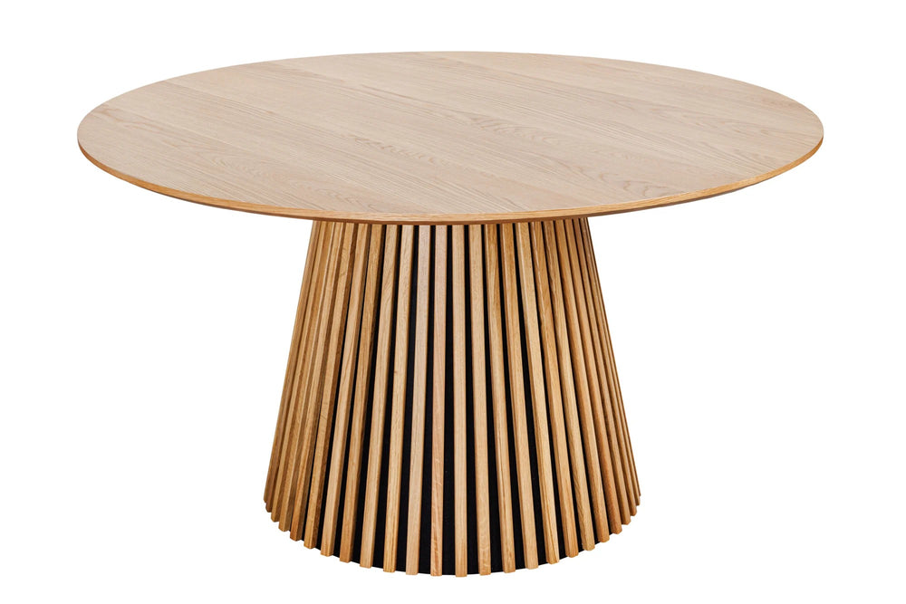 Round Dining Table Yoko 140cm Oak Wood Natural