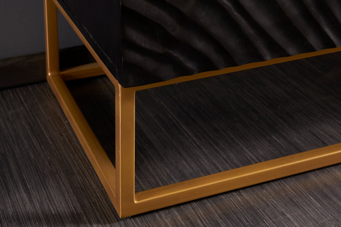 Cabinet Fossil 120cm Mango Wood Black